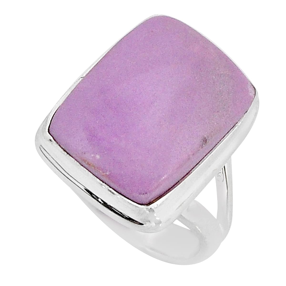 Solitaire Natural Phosphosiderite (hope Stone) Silver Ring Size 5 ...